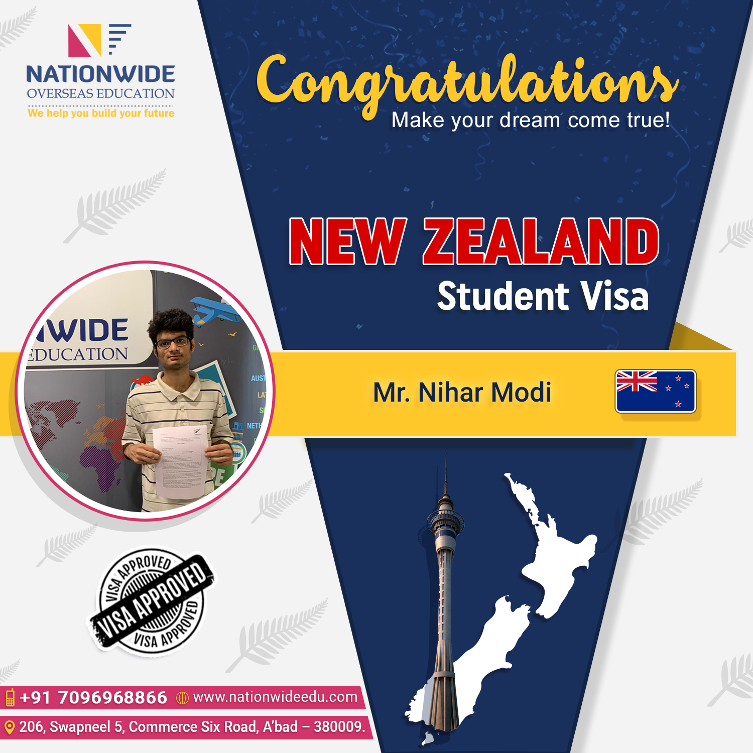 Congratulations on Successfully Getting New Zealand Student Visa